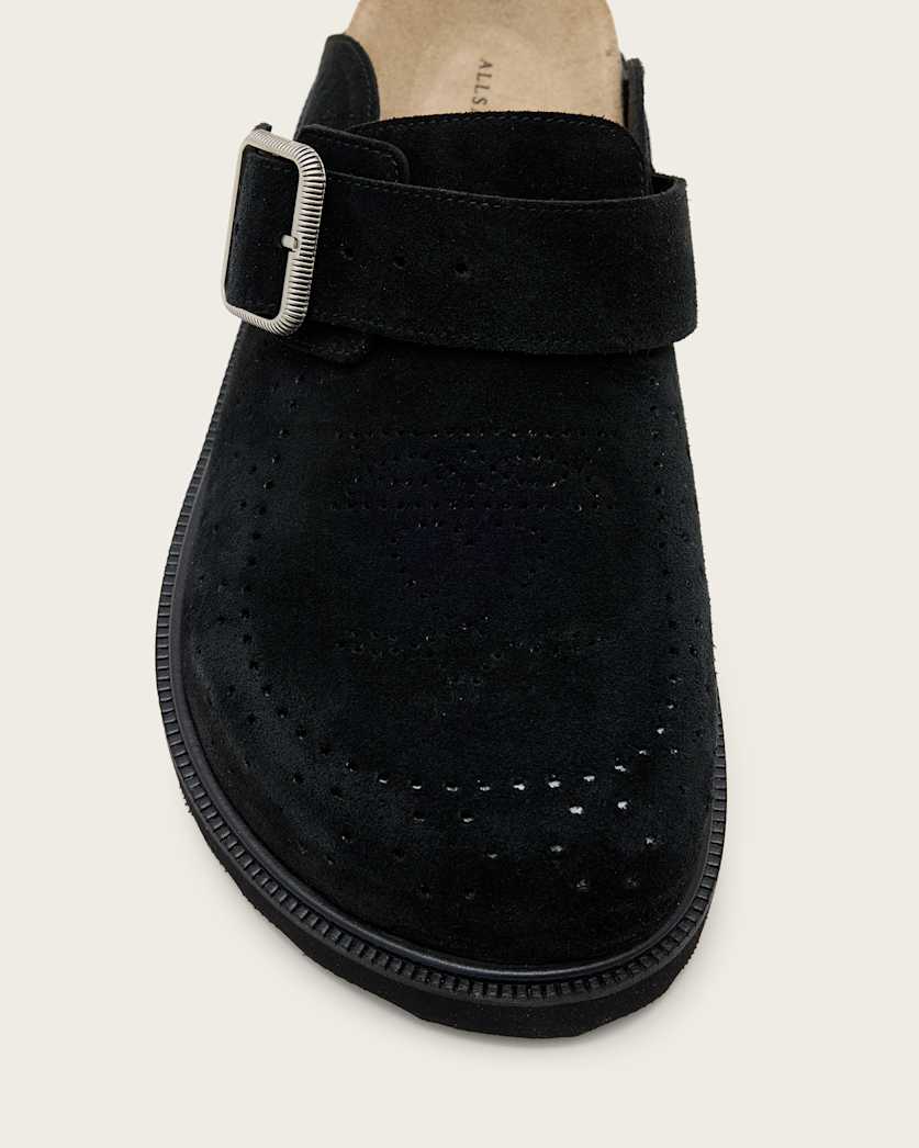 Randal Suede Mules Black | ALLSAINTS US